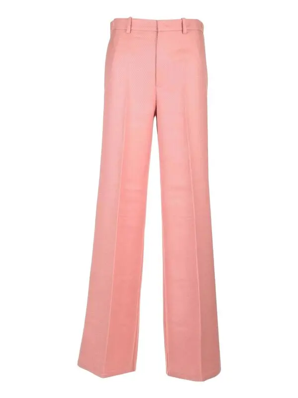 FORTE_FORTE Diagonal Palazzo Pants - Rose