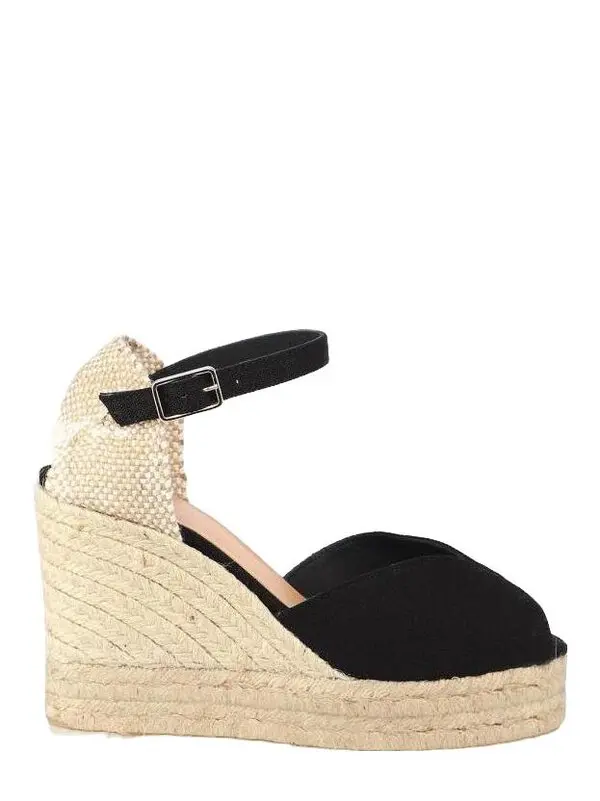 CastaÑer 100mm Bianca Espadrille Wedge Sandals - Nude