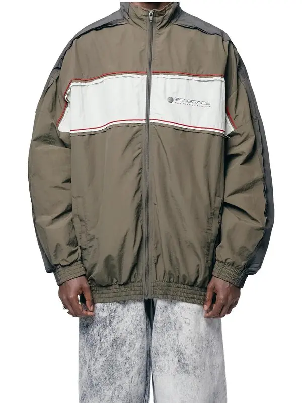 Martine Rose Layered Track Jacket - Green/dark Green