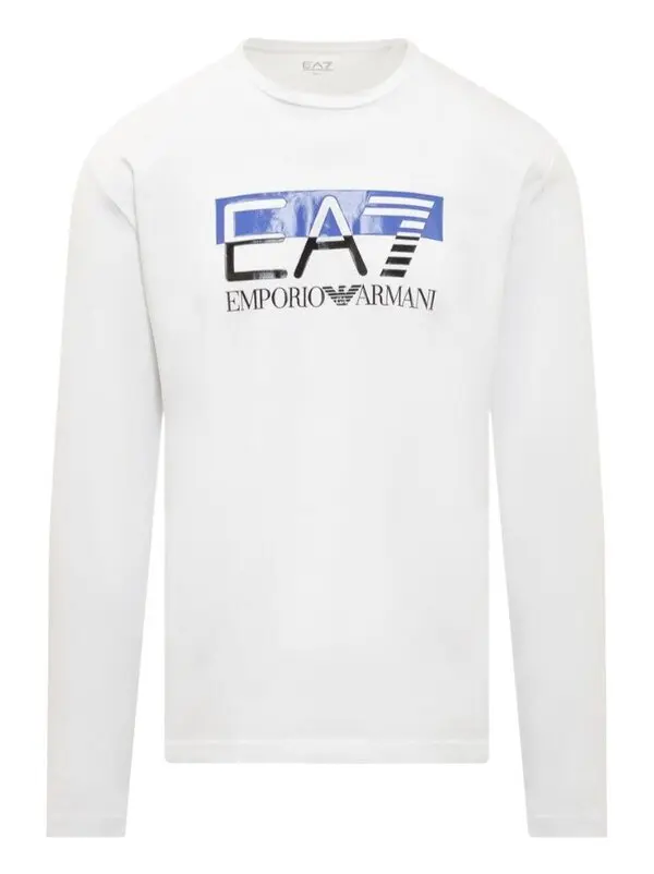 EA7 Long Sleeve Round Neck T-shirt - White