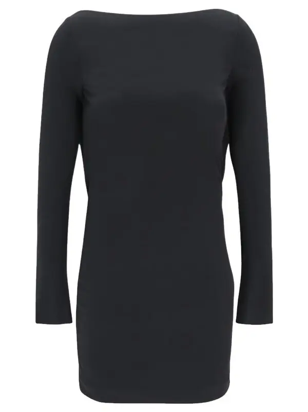 Dsquared2 Chain Embellished Open-back Mini Dress - Black