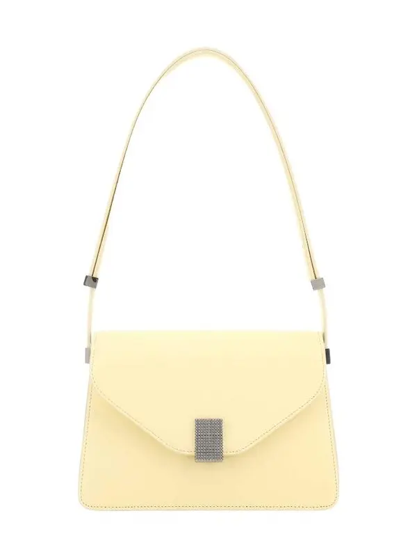 LANVIN Concerto Pm Foldover Top Shoulder Bag - White