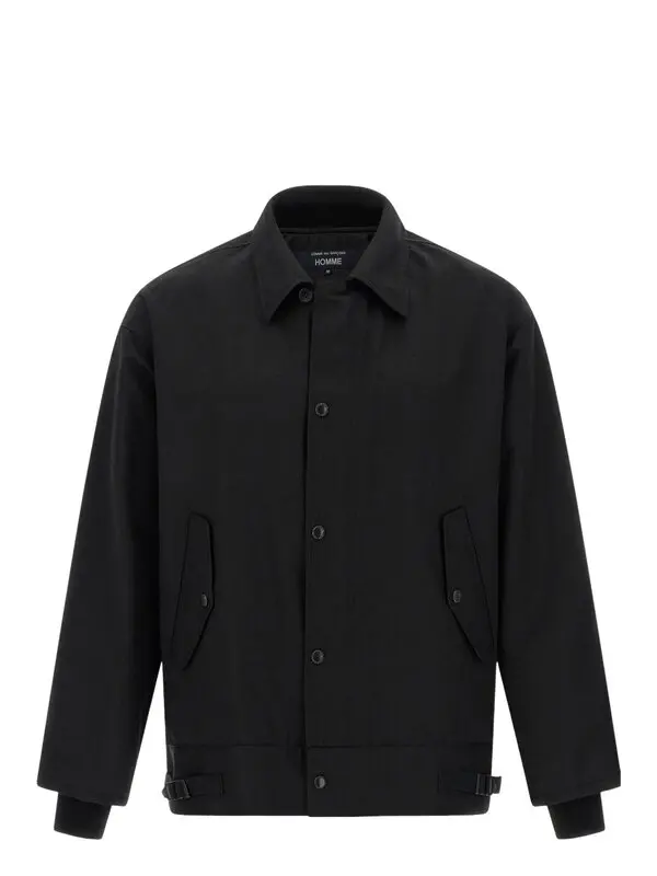 Comme Des Garçons Press-stud Fastening Jacket - Black