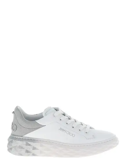 JIMMY CHOO Diamond Maxi F Ii Sneakers - Whitesilver