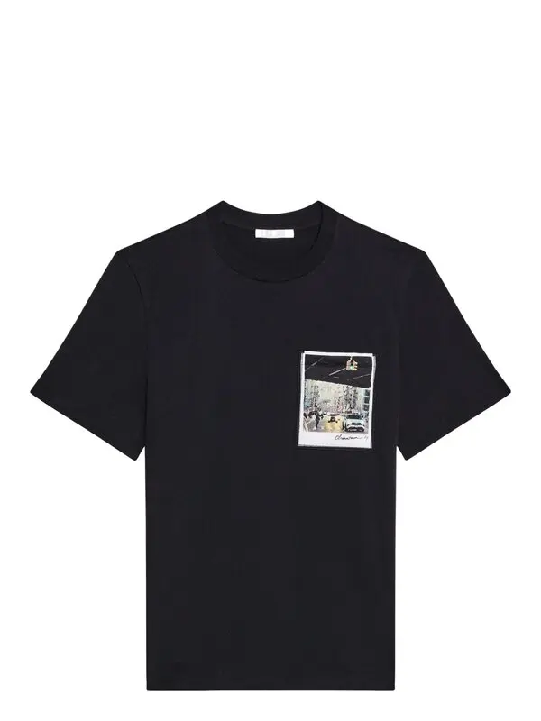 Helmut Lang Overpass Postcard T-shirt - Black