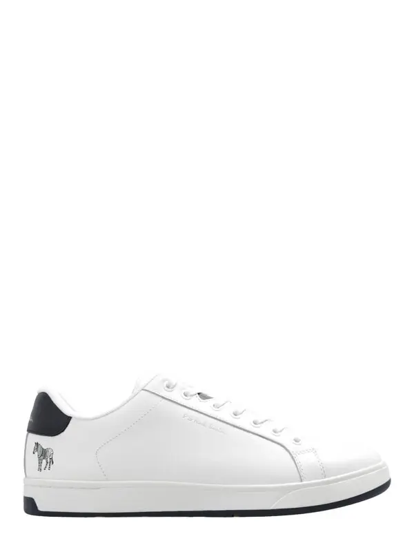 Paul Smith Albany Zebra Print Low-top Sneakers - White