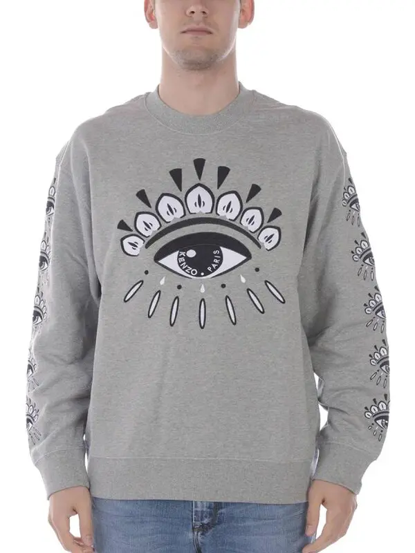 Kenzo Printed Eye Motif Sweatshirt - Gray