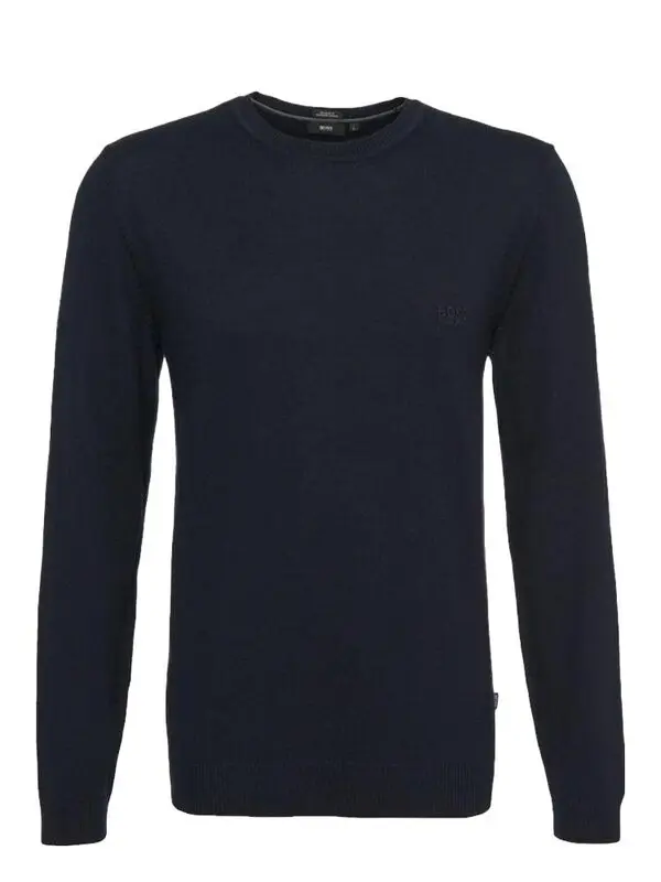 Hugo Boss Embroidered Logo Pullover - Black