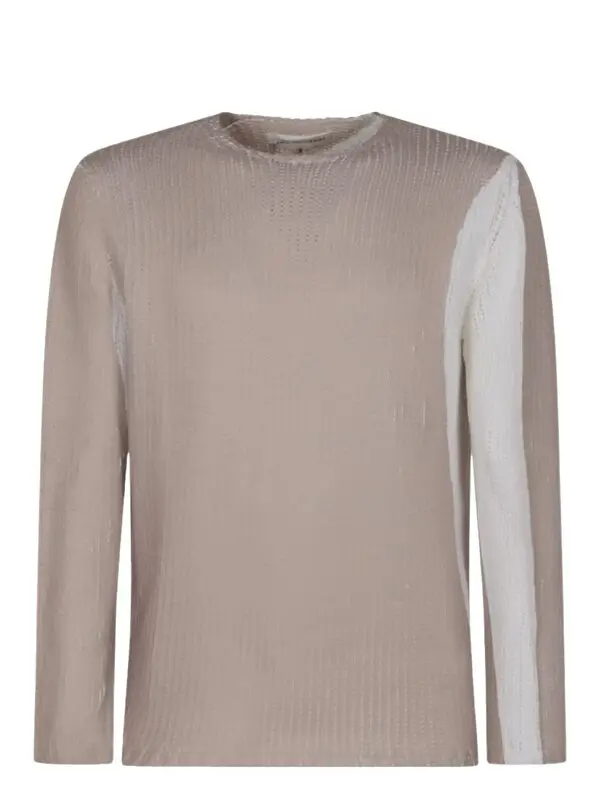 Comme Des Garçons Long Sleeve Sweater - Nude