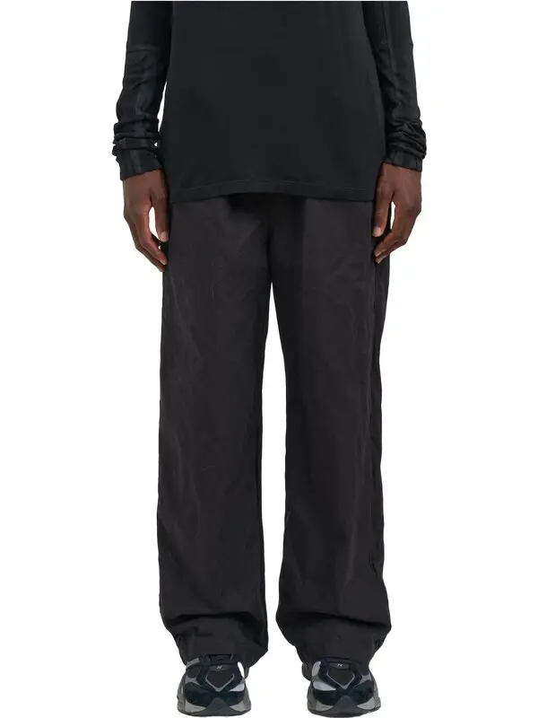 THOM KROM Metallic Wide-leg Pants - Black