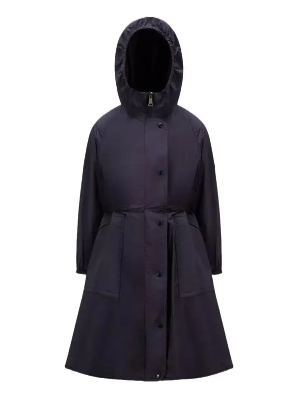 Moncler Lins Parka Down Coat - Midnight Blue