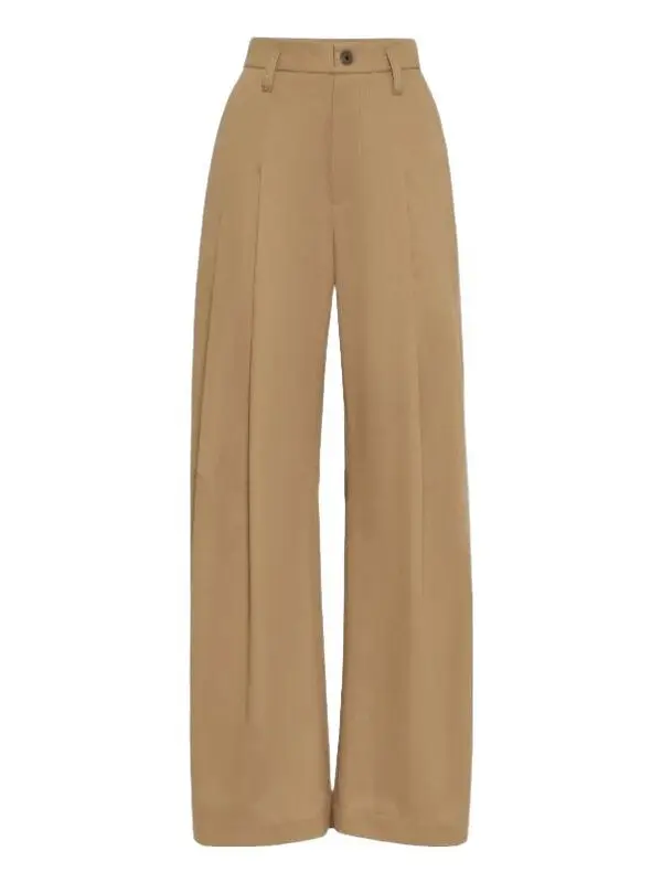 Brunello Cucinelli High Waisted Pleated Trousers - No