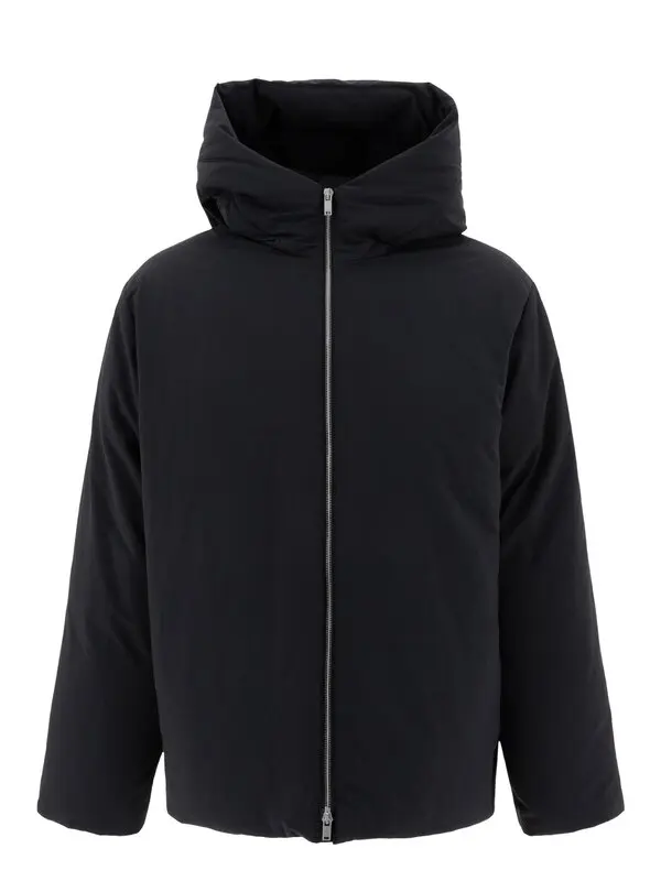 JIL SANDER Hooded Down Jacket - Black