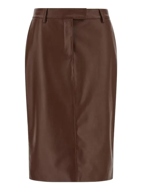 Giuseppe Di Morabito Zip-front Midi Skirt - Brown
