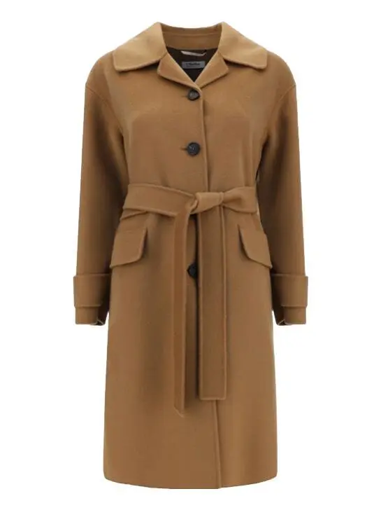 Max Mara Carla Belted Coat - Brown