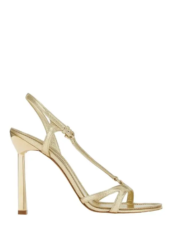 FERRAGAMO Jole High Heel Buckle Sandals - Nude