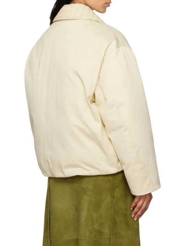 Bottega Veneta Long Sleeve Zip Jacket - Nude