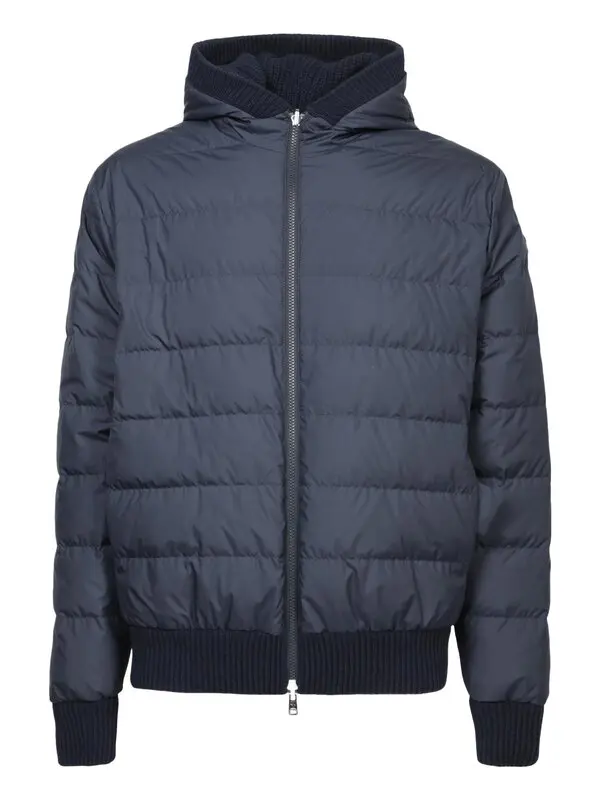 Moncler Reversible Padded Zip-up Hoodie - Blue