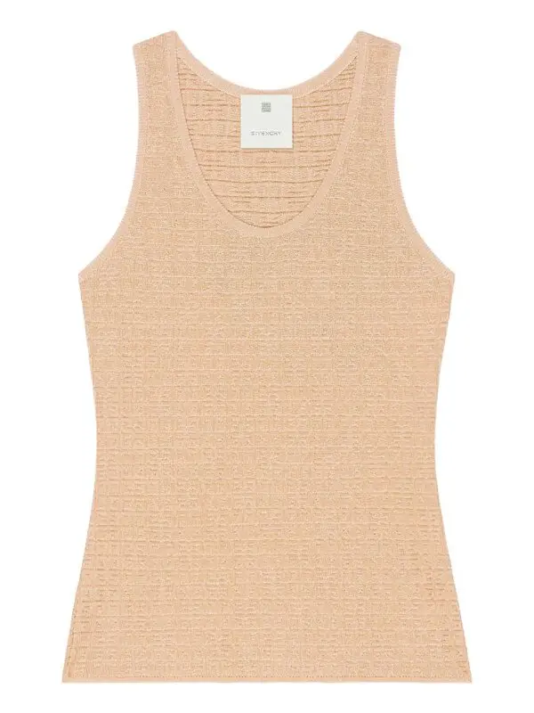 Givenchy 4g Mini Jacquard Tank Top - Brown