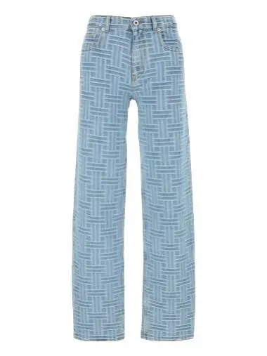 Kenzo Logo Embroidered Denim Jeans - Blue