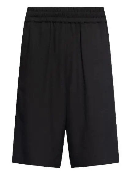 Moschino Patch Pocketed Shorts - Black