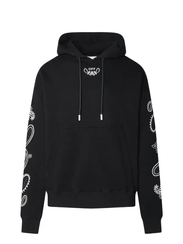 Off-White Bandana Embroidered Hoodie - Black