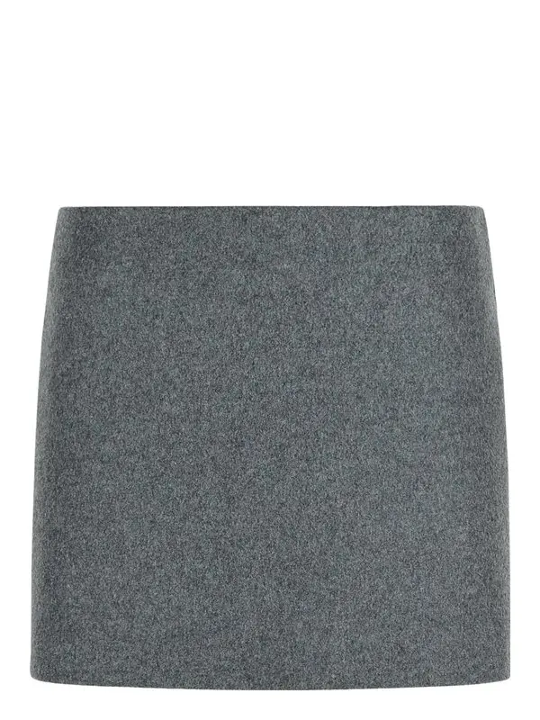 Sportmax Darted Wool Skirt - Grey