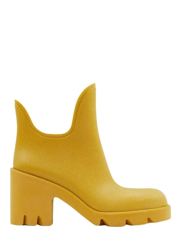 Burberry Marsh Slip-on Ankle Boots With Checked Lining - Yellow