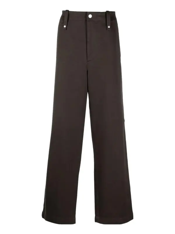 Burberry Straight Leg Loose Fit Trousers - Black