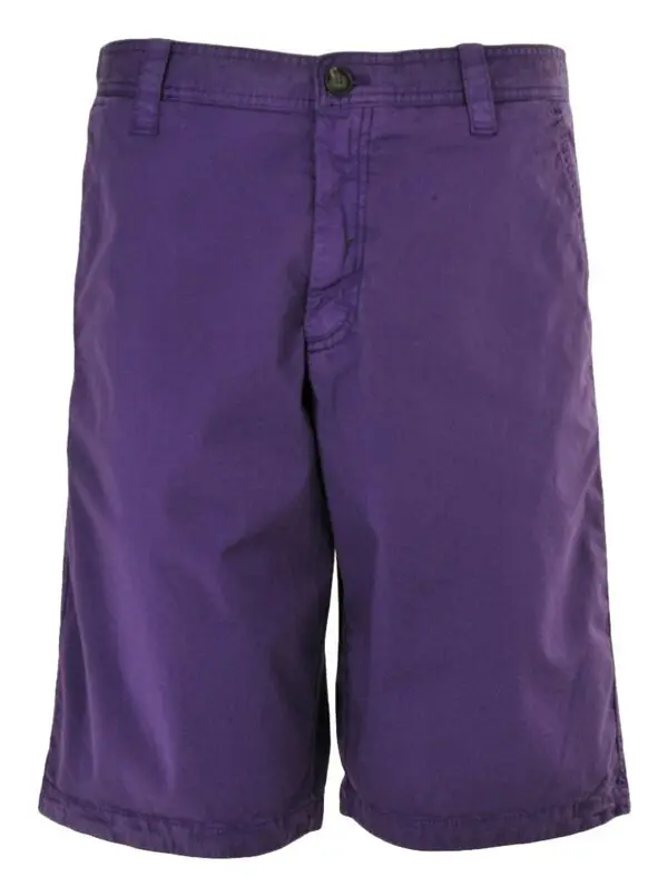 Emporio Armani Logo Shorts - Purple