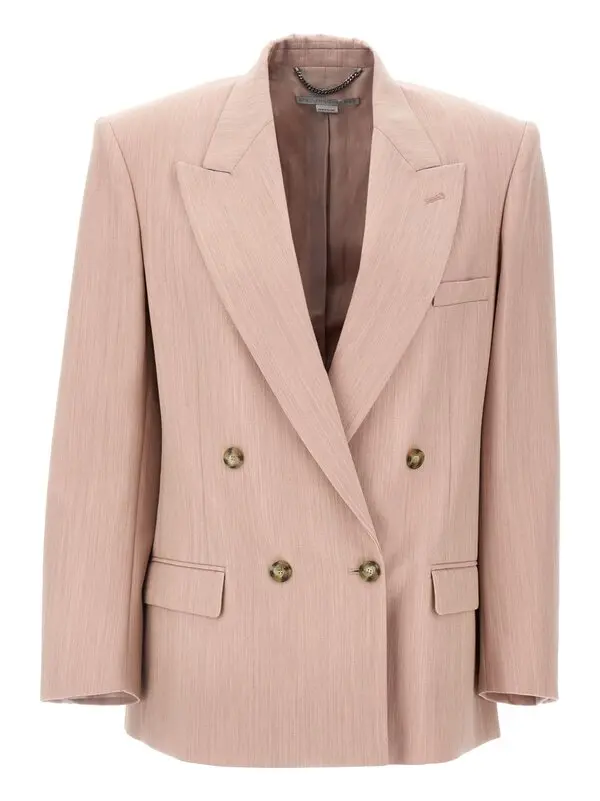 Stella McCartney Oversized Double-breasted Blazer - Nude