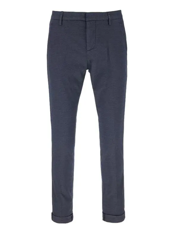 DONDUP Mid-rise Slim-cut Chino Trousers - Black