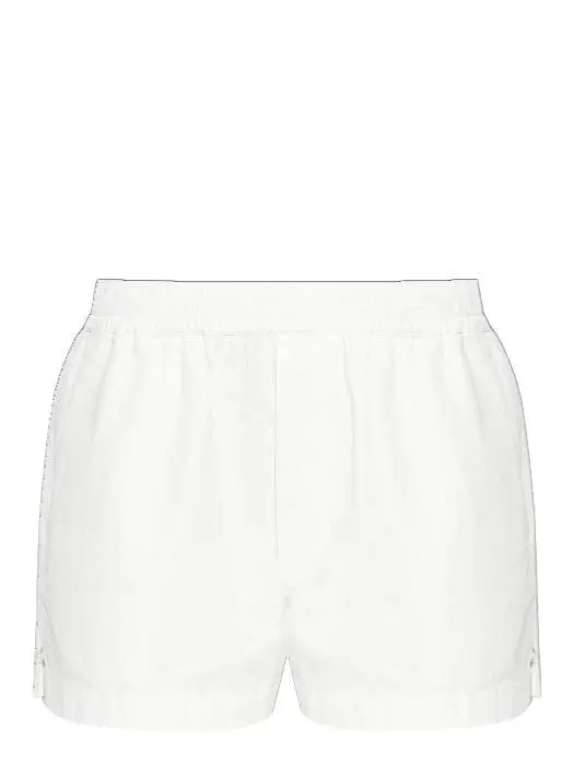 Dsquared2 Logo Embroidered Shorts - White