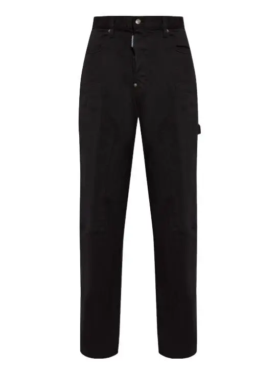 Dsquared2 Straight-leg Cargo Trousers - Black