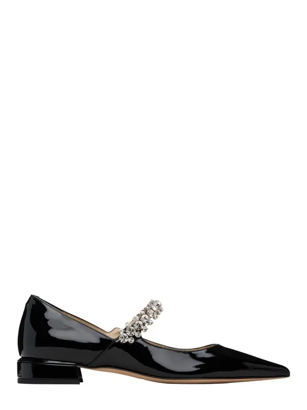 JIMMY CHOO Bing Pointed-toe Flats - Black