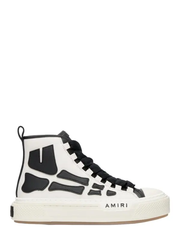 Amiri Lace-up High-top Graphic Sneakers - White