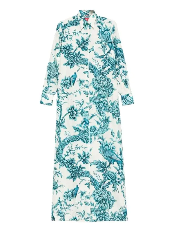 F.R.S FOR RESTLESS SLEEPERS Antea Floral Print Maxi Dress - Blue