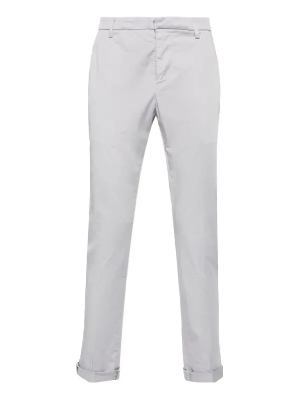 DONDUP Gaubert Mid-rise Slim-fit Trousers - White