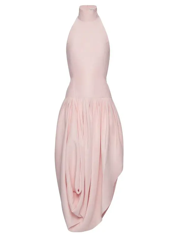 Magda Butrym Halterneck Draped Dress - Pink