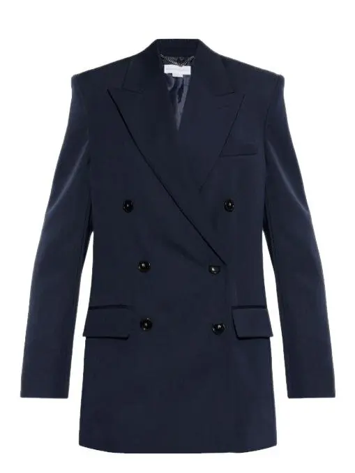 Stella McCartney Oversized Double-breasted Blazer - Navy Blue