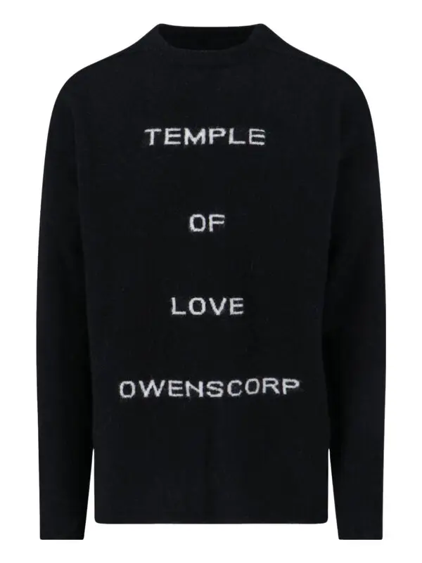 Rick Owens Round Neck Jumper - Black