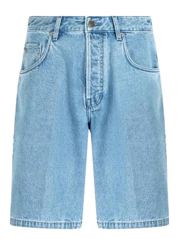 Emporio Armani Five-pocket Denim Shorts - Blue