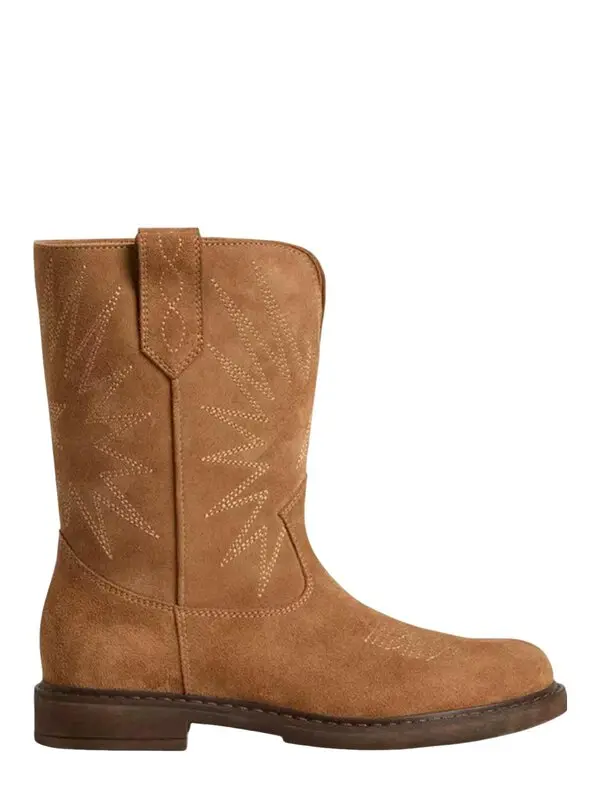 GOLDEN GOOSE Wish Young Stitched Boots - Camel