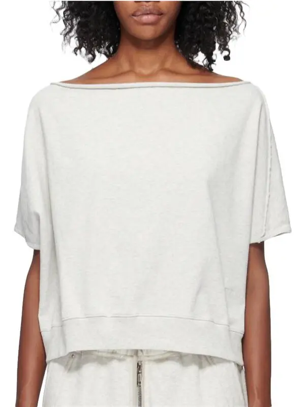 Rick Owens Dagger Raw-cut T-shirt - White