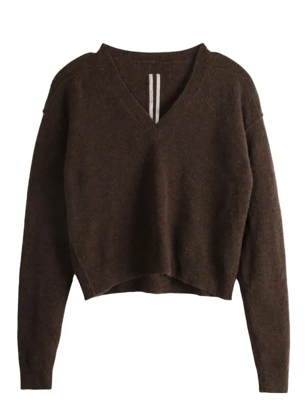Rick Owens Tommy V-neck Jumper - Black
