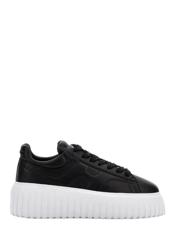 Hogan Platform Low-top Lace-up Sneakers - Black