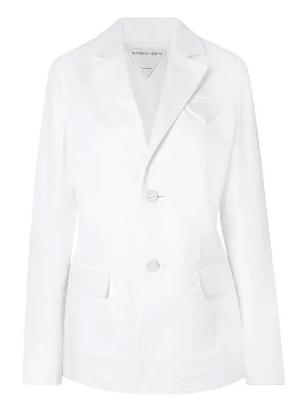 Bottega Veneta Tailored Twill Jacket - White