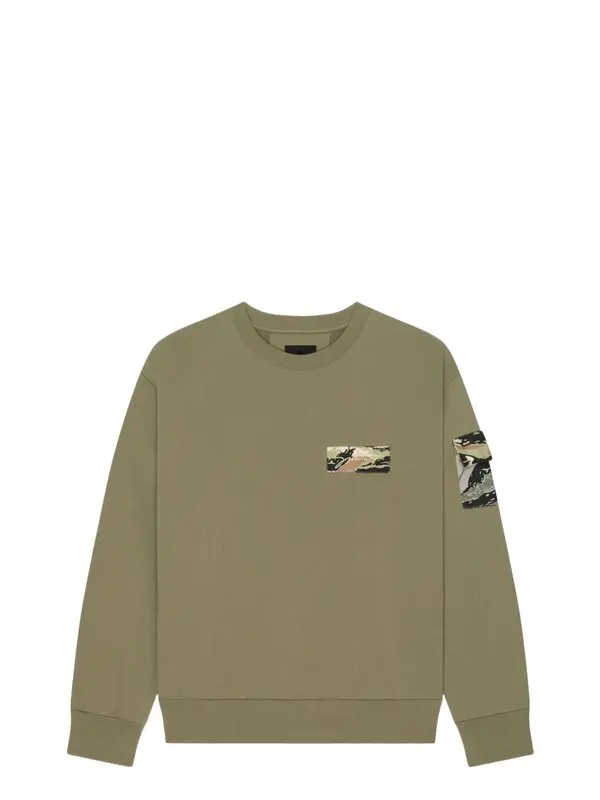 Givenchy Camo Patch Crewneck Sweatshirt - Light Khaki