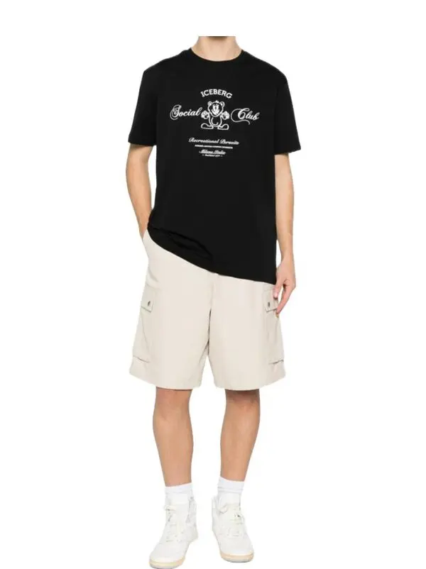 Iceberg Social Club Graphic T-shirt - Black