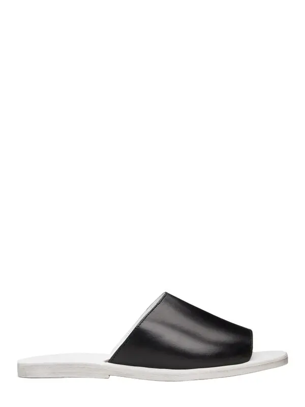 RIER Open-toe Flat Slippers - Black